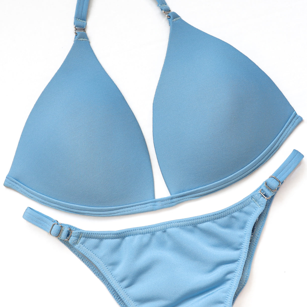 QS ST: Matte Baby Blue Fit Model Suit. Medium Molded/Fit Model 1 ...
