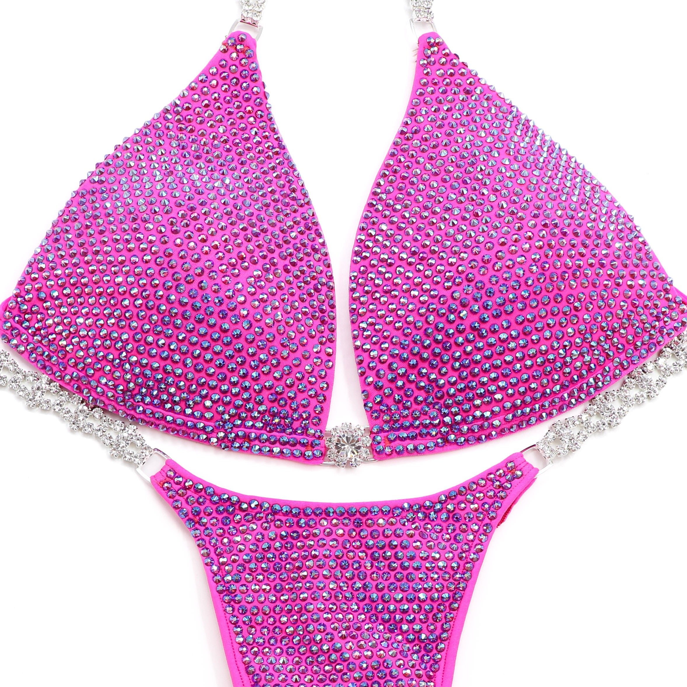 Pink Crystal Competition Suit for NPC Bikini Wellness Competitors ...