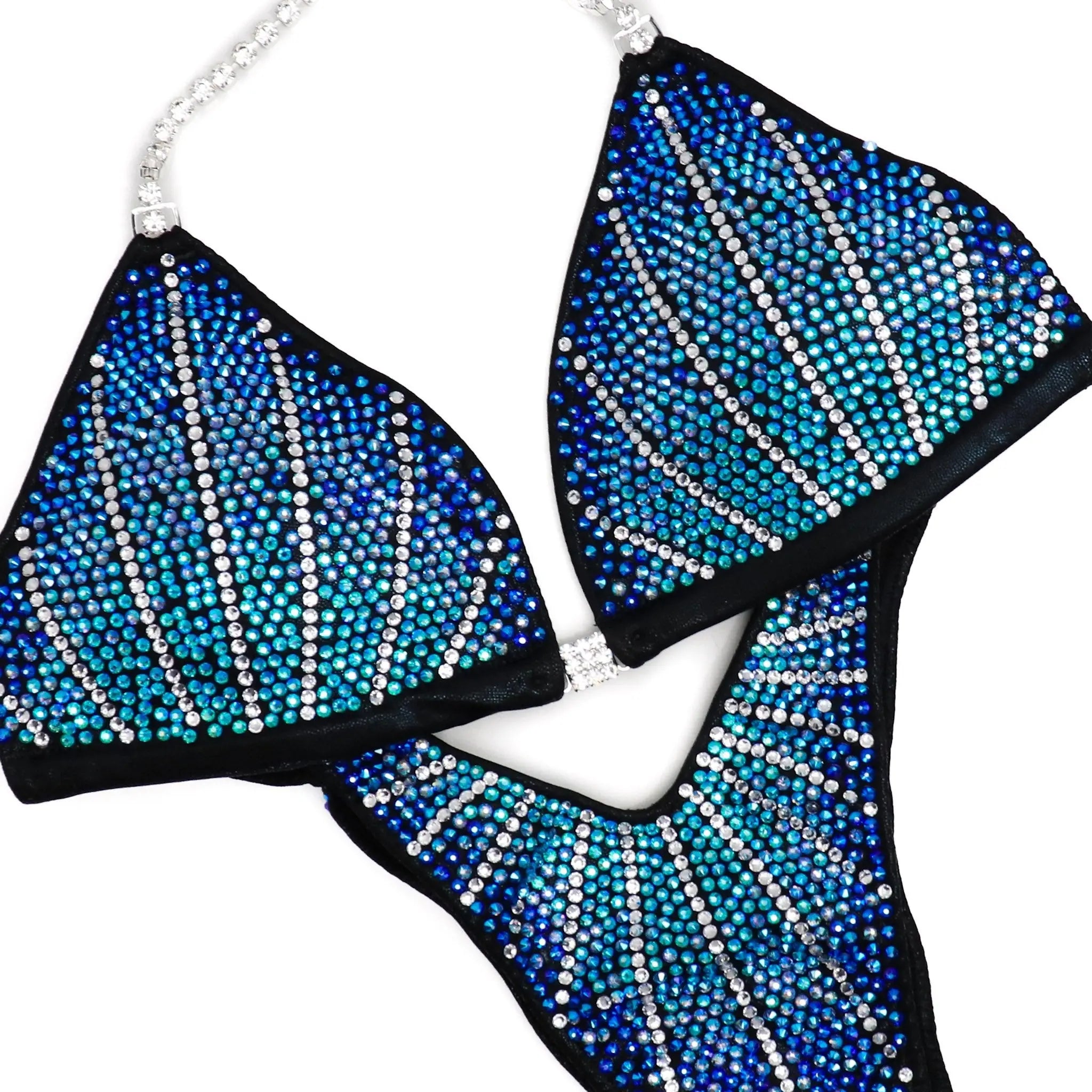 Black and Blue Cosmo Competition Suit for NPC Figure Competitors ...