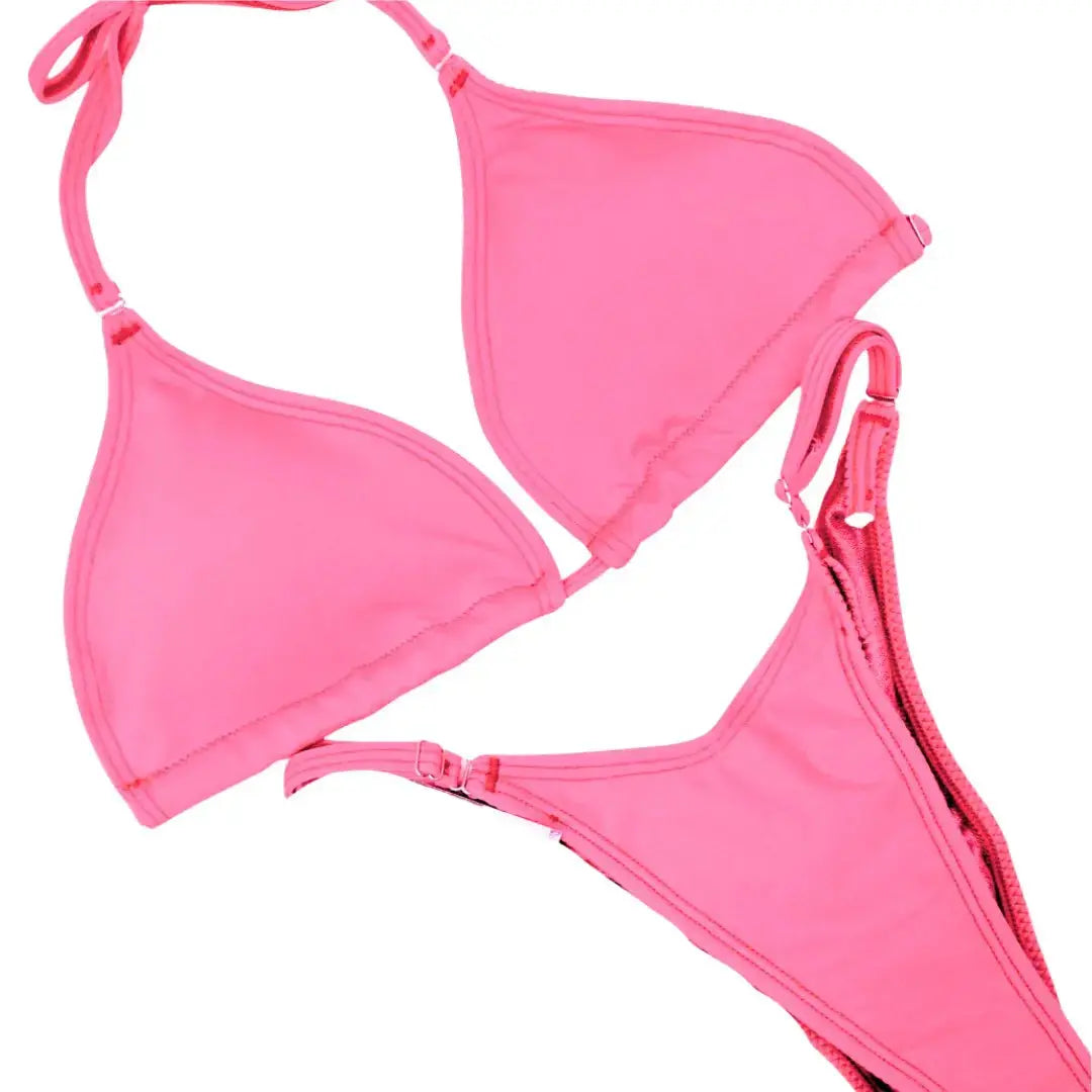 Matte Baby Pink Posing Practice Suit – Angel Competition Bikinis