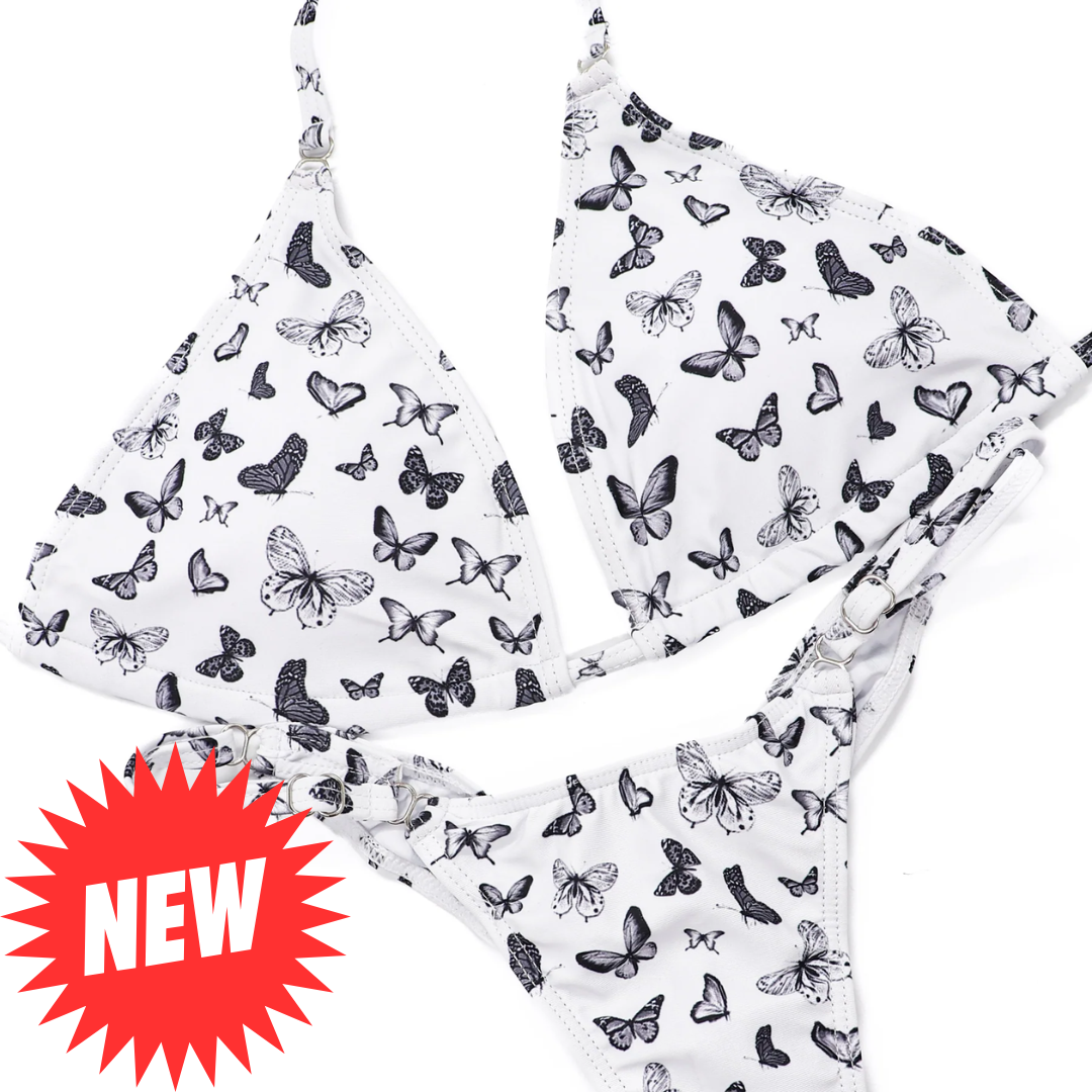 NPC Posing Practice Suit on Butterfly fabric – Angel Competition Bikinis