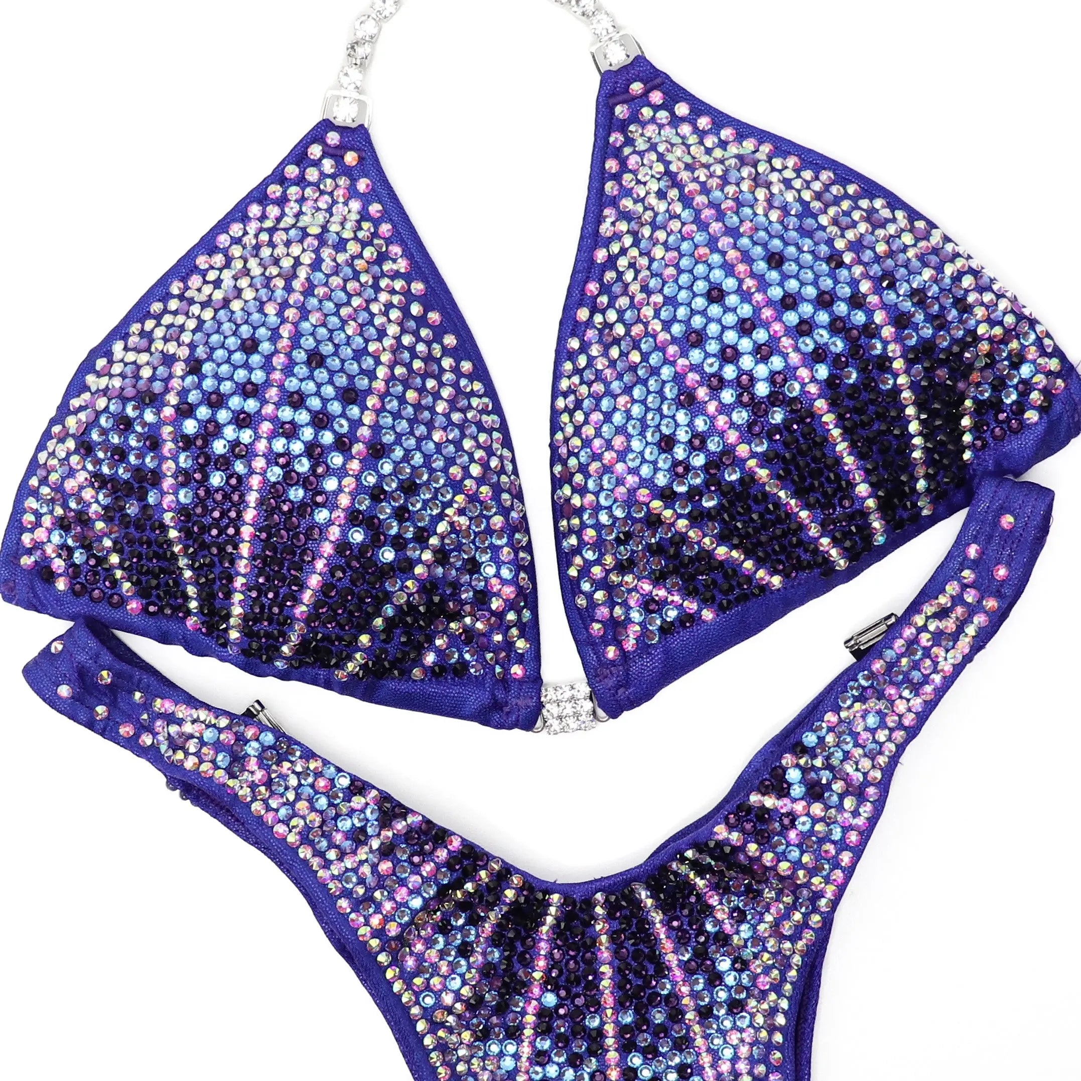 Purple Unique Competition Suits for NPC IFBB Female Figure Competitors ...